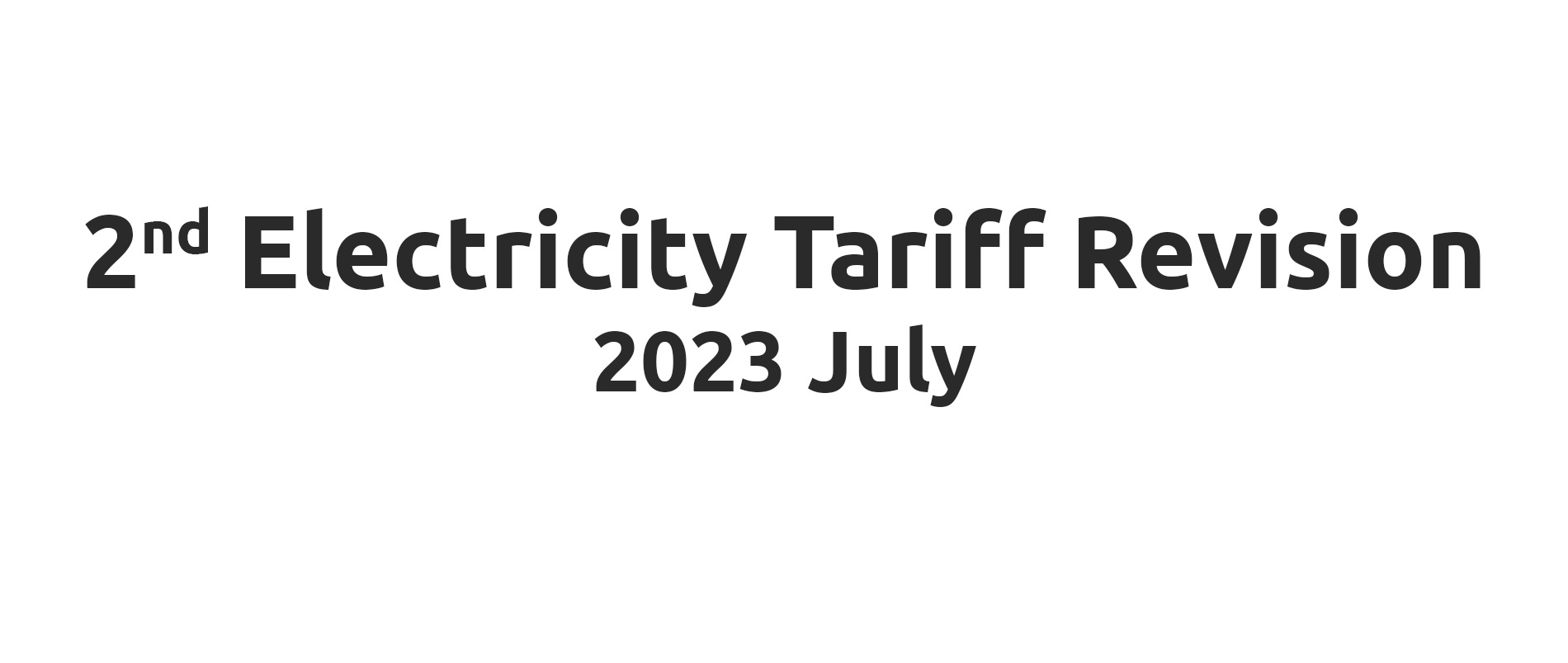 2nd Electricity Tariff Revision 2023 – July | PUCSL